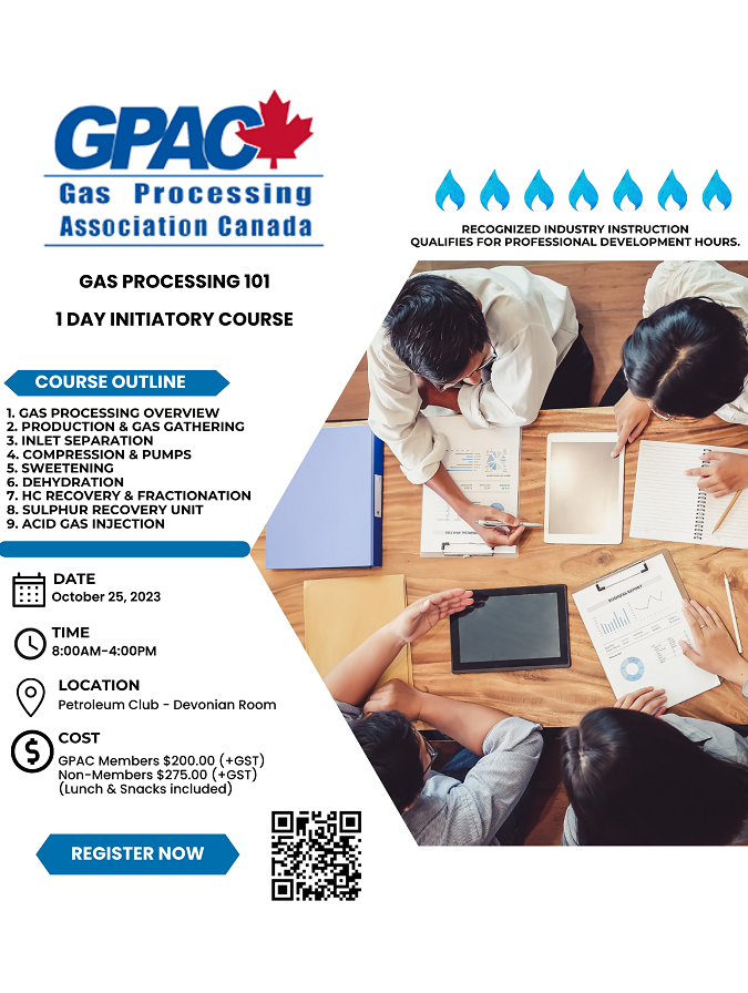 Upcoming Events – Gas Processing Association of Canada