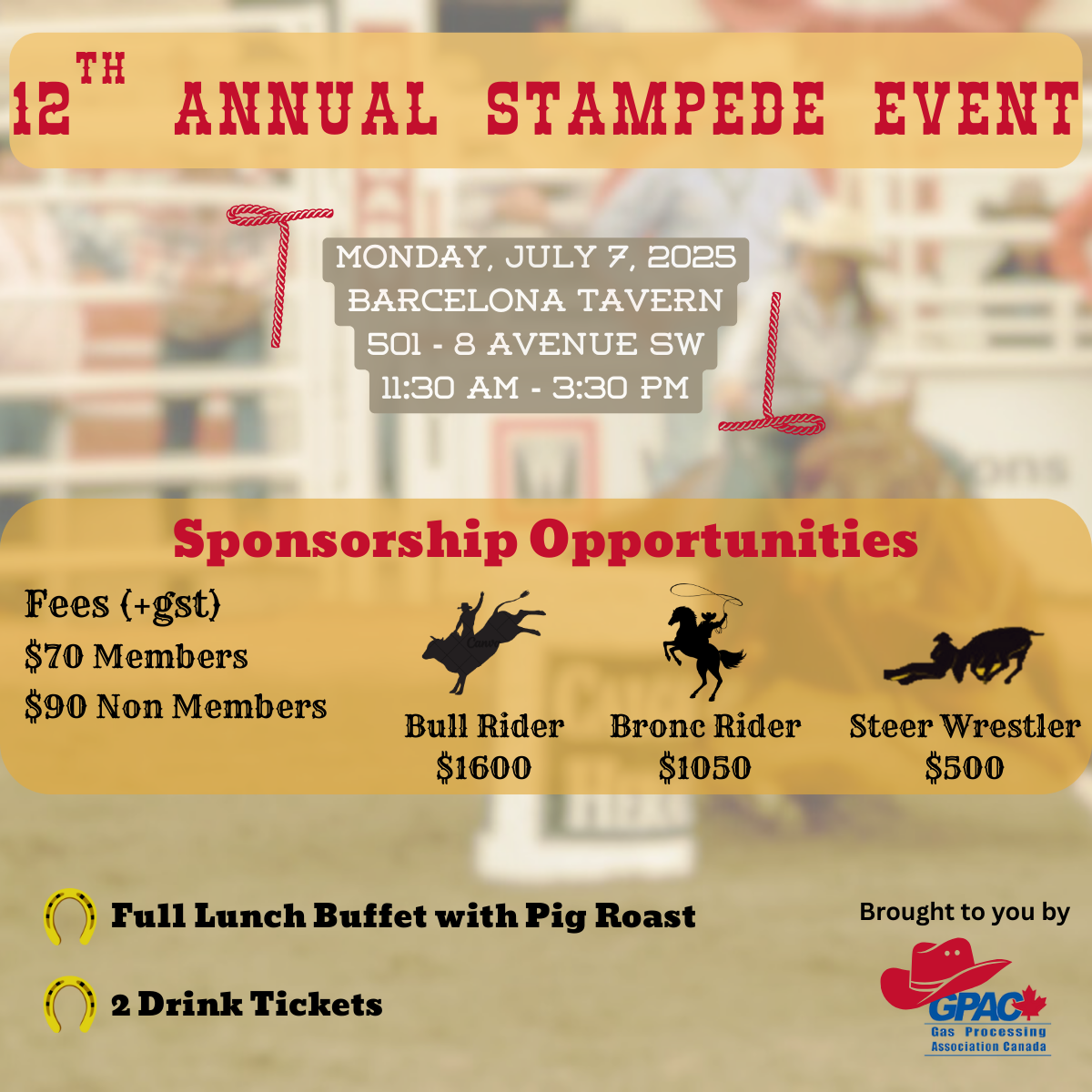 GPAC's 12th Annual Stampede Lunch - Gas Processing Association of Canada